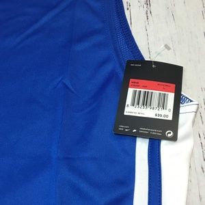 Nike | Shirts | Nike Basketball Tank Top Blue White Size L | Poshmark